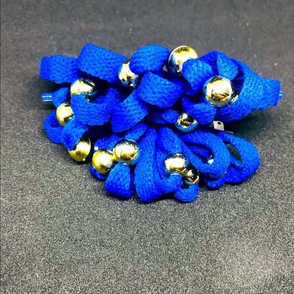 Vintage | Accessories | Vintage Handmade Blue Deadstock Shoestring ...